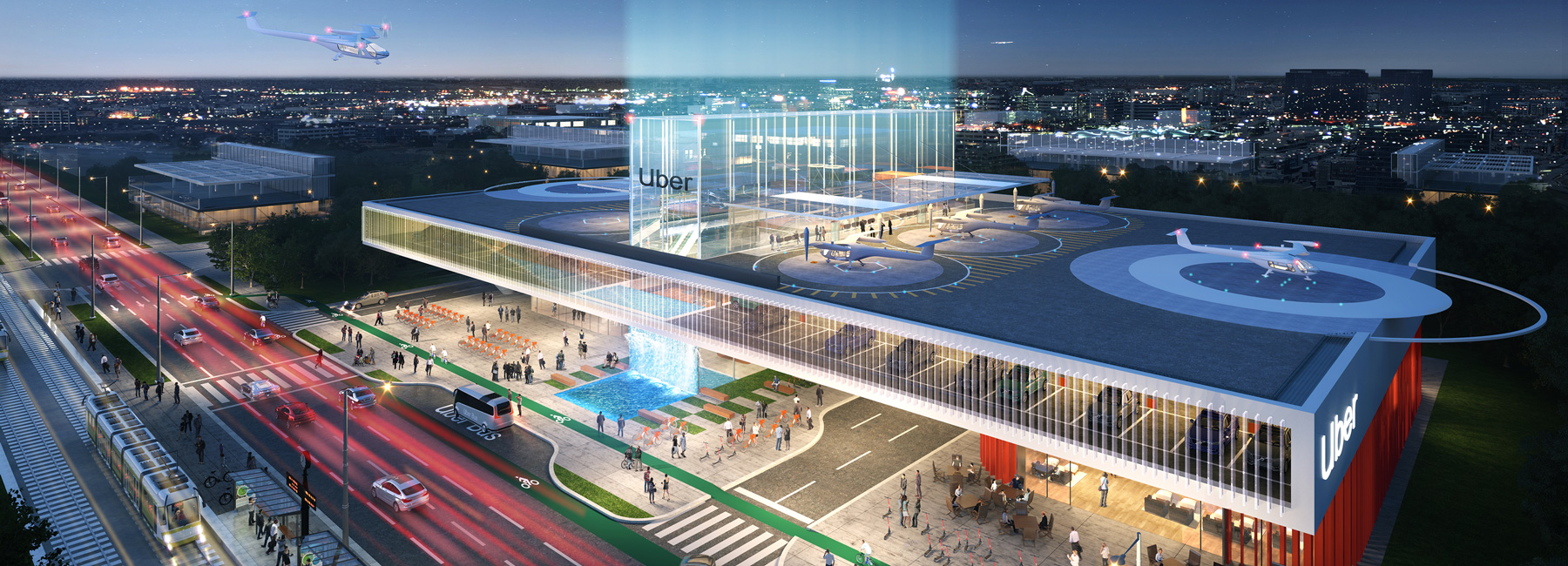 uber plans skyports to enable aerial ridesharing with uber air by 2023