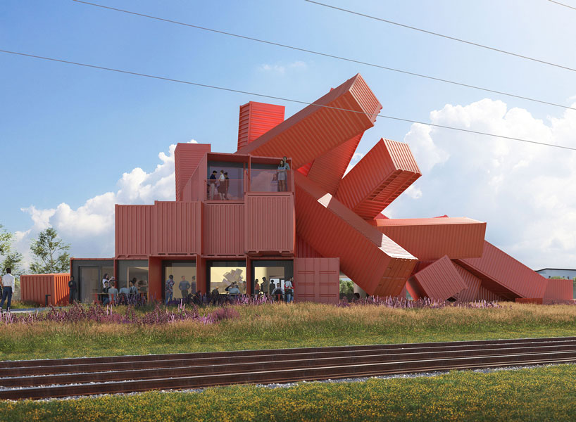 david mach has unveiled designs for his first ever building - a ...