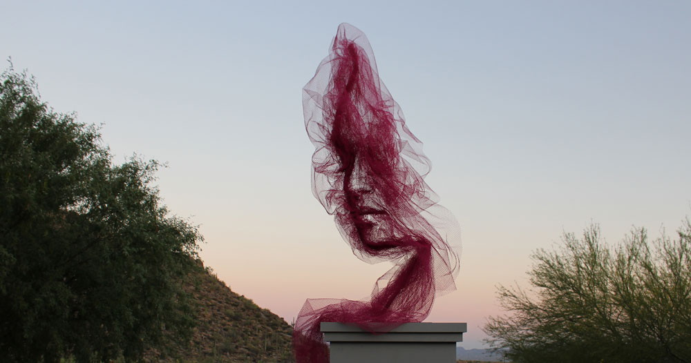 benjamin shine defies gravity with his latest ethereal sculpture 'quietude'