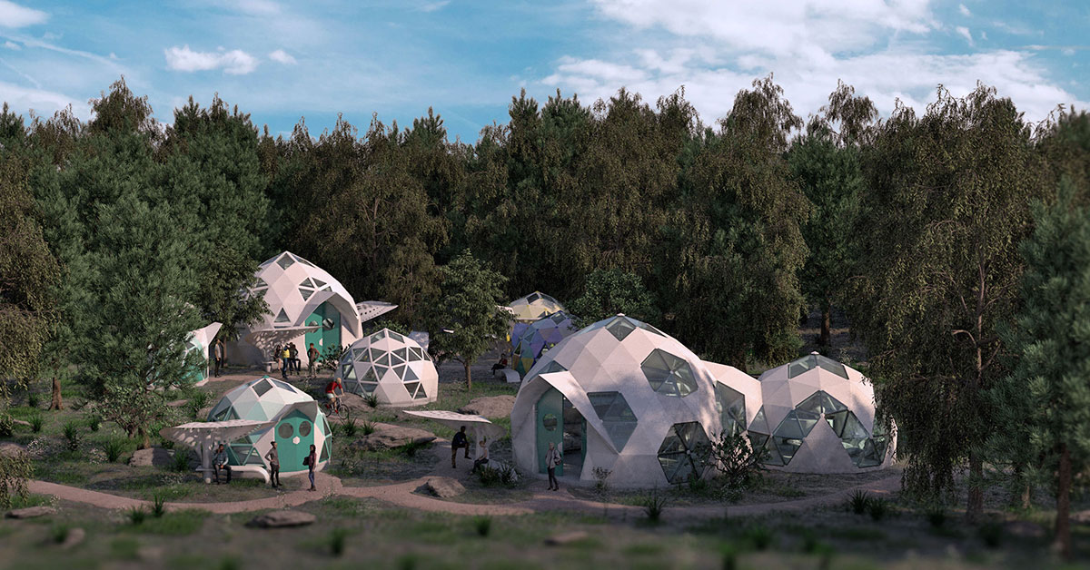 geoship, the bioceramic dome for the homeless designed to last for over 500 years