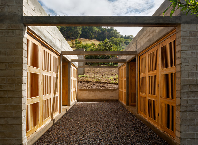 finished with expressive wooden facades, each structure is built ...