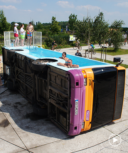 benedetto bufalino turns tipped over bus into public swimming pool
