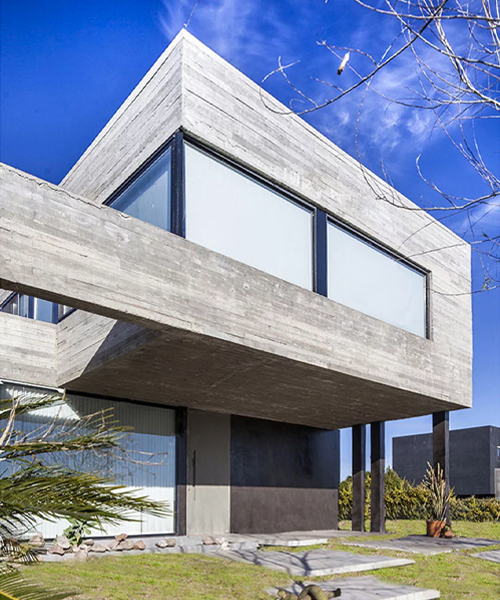SL architects builds concrete volumes for root house in buenos aires