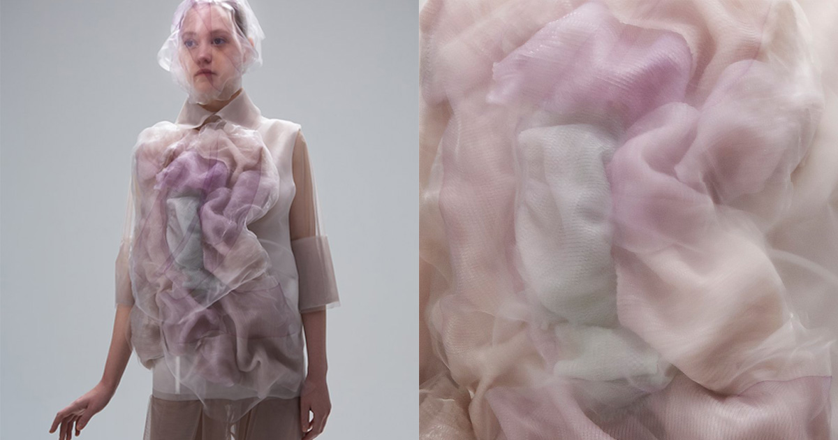 ying gao creates robotic clothing that reacts to the chromatic spectrum