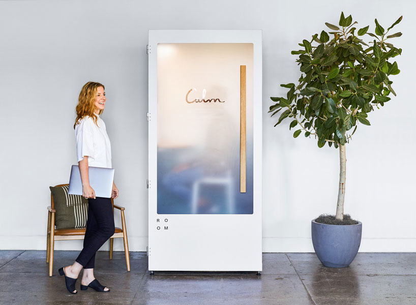the 'calm booth' combines the company's private rooms with calm’s ...