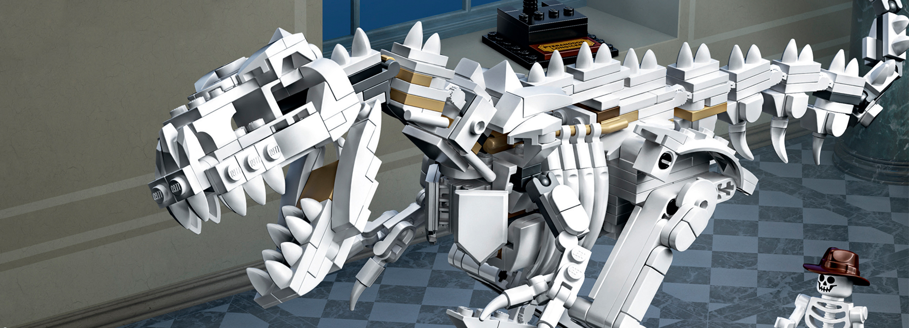 LEGO's dinosaur fossil collection includes a scale model of a T-Rex