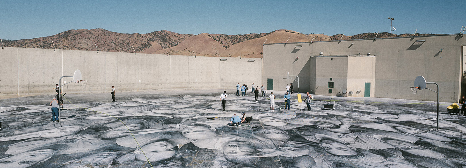 incarcerated men work with french artist JR to present tehachapi project