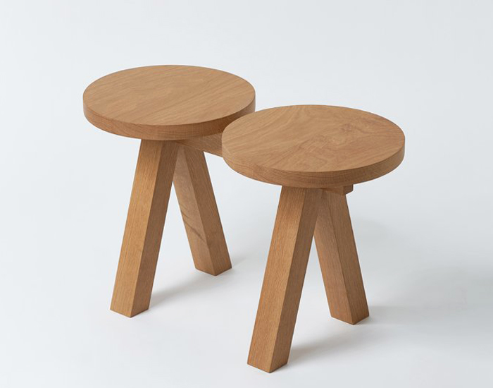 the ladder-shape legs are inspired by the connecting rafters, or ...