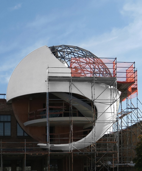 niemeyer sphere: brazilian architect's final project takes shape