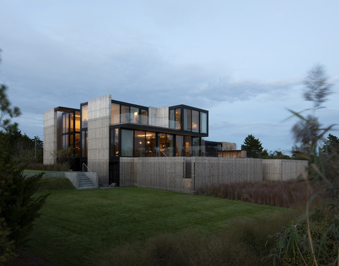 the residence is designed to celebrate the periodically rising water ...