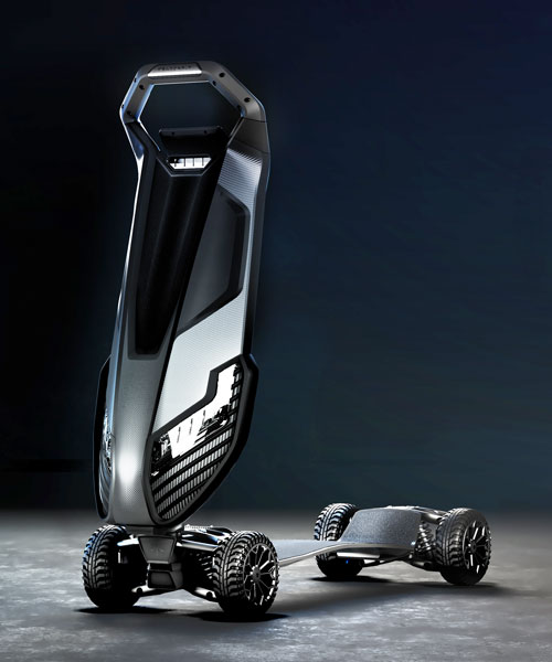 D-fly's dragonfly hyperscooter features aerospace-grade aluminum