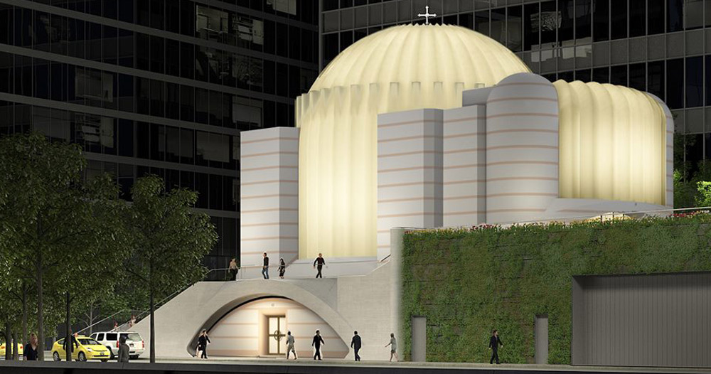 santiago calatrava's greek orthodox church to restart construction at WTC