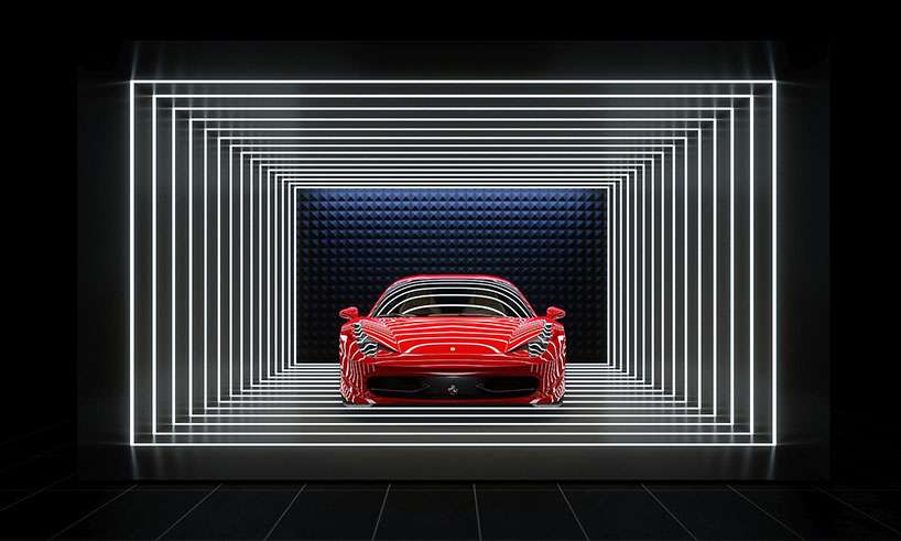 supercar capsule transforms home garages into luxury 'showrooms'