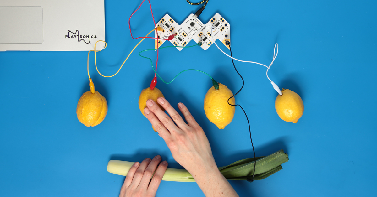 playtronica's MIDI device turns vegetables into musical instruments