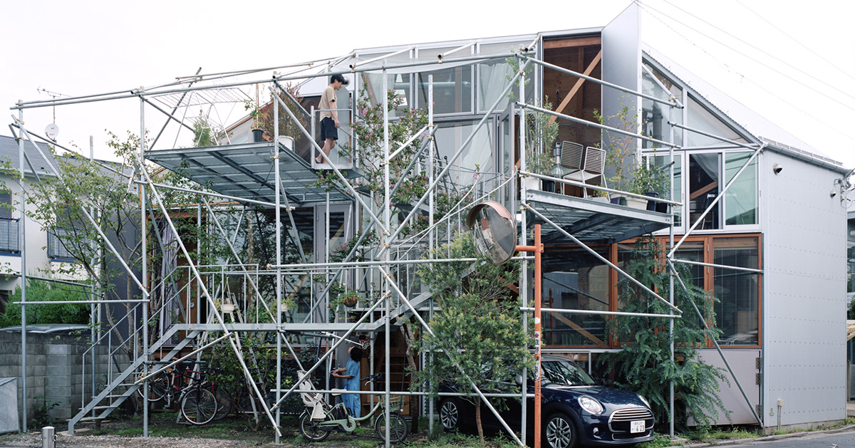 suzuko yamada clads 'daita 2019' house with inhabitable steel frame