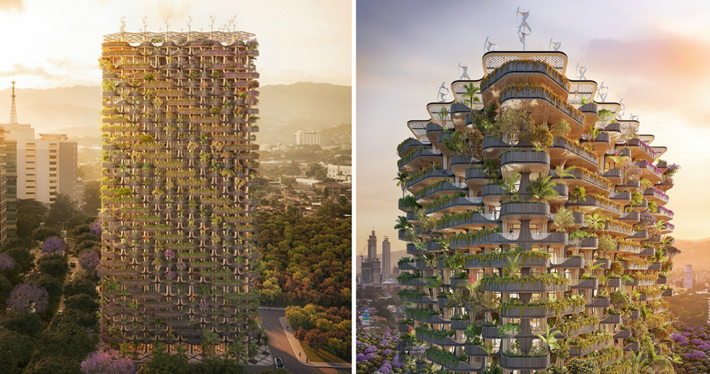 vincent callebaut plans 'rainbow tree' residential tower for the ...