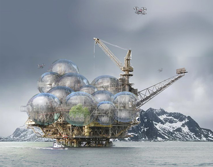 the concept looks at life after oil, and in particular, what to do with ...