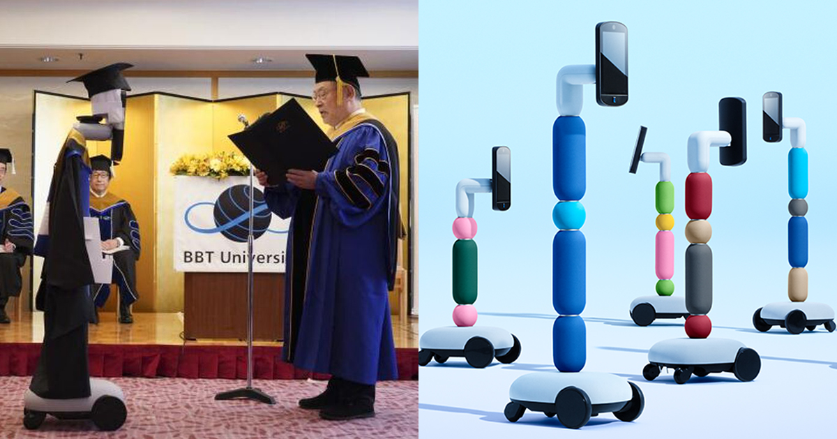 japanese university uses avatar robots to hold a virtual graduation