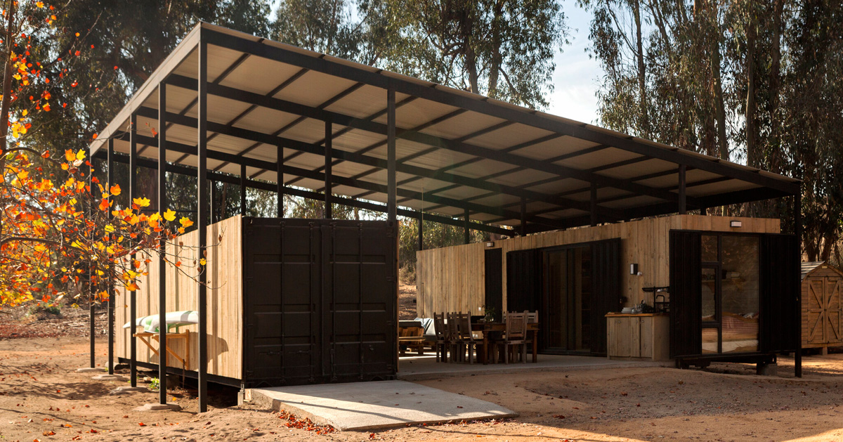 constanza domínguez + plannea arquitectura convert shipping containers ...