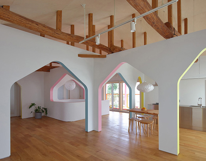 24d-studio adds arch walls with colorful intrados within work-live ...