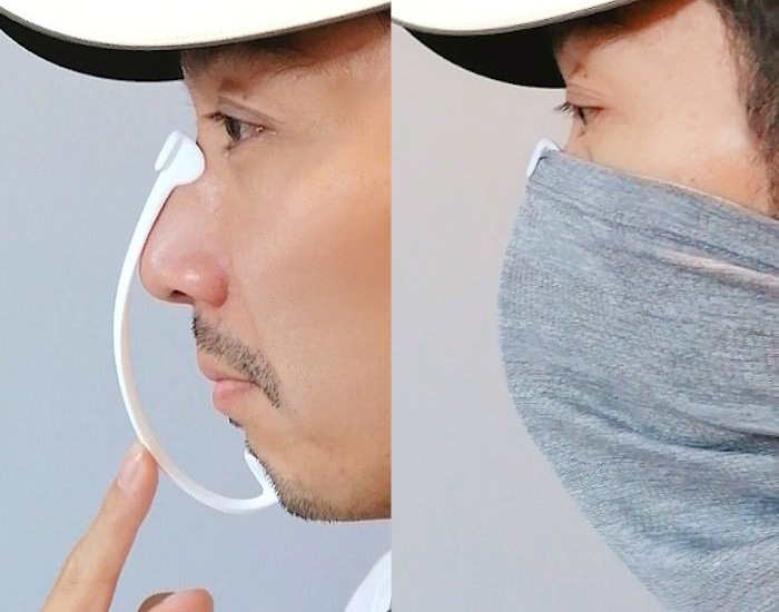 the lacunal can be used with a neck tube, a buff or a fabric mask ...