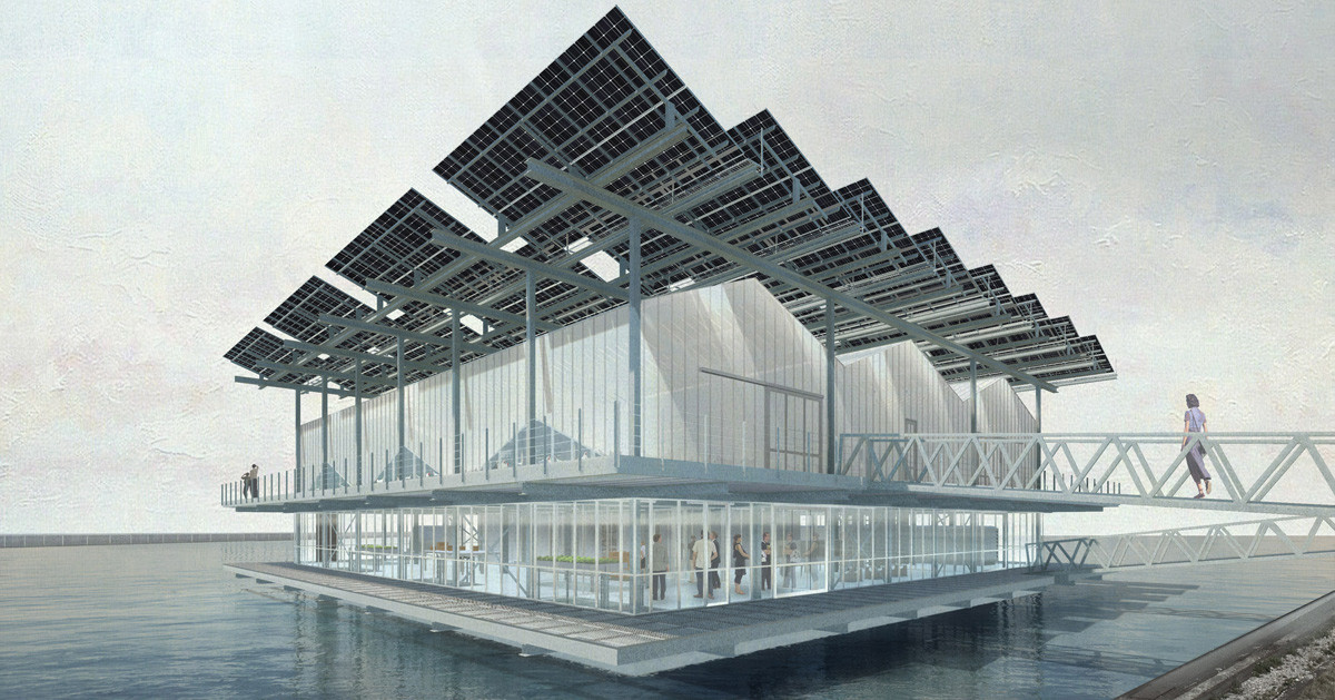 goldsmith plans floating farm with poultry and vegetables in rotterdam
