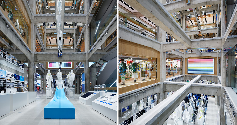herzog & de meuron turns tokyo department store into flagship UNIQLO branch