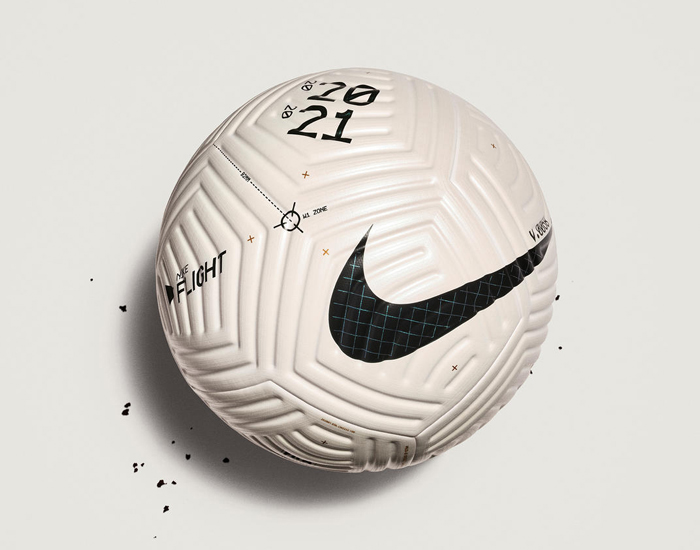 the ball integrates NIKE's new aerowsculpt technology to optimize its ...