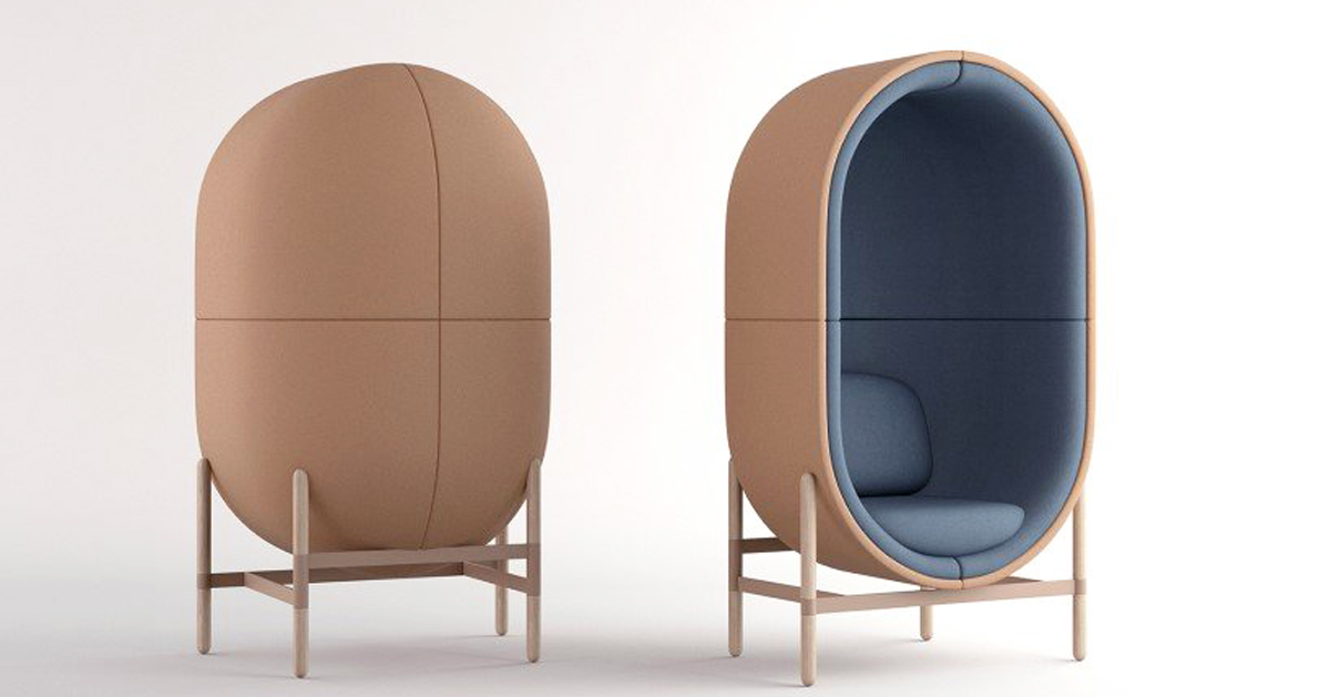 kateryna sokolova's capsule chair imagines a new office reality post ...