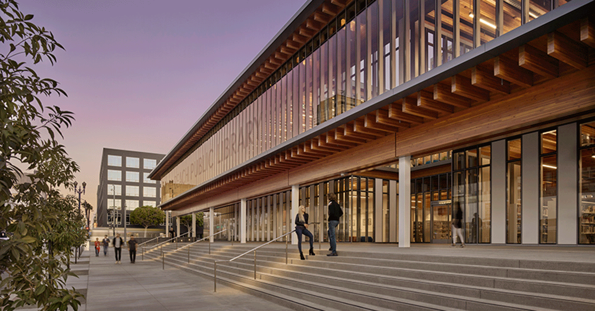 SOM designs library as the first-ever heavy timber building in the city ...