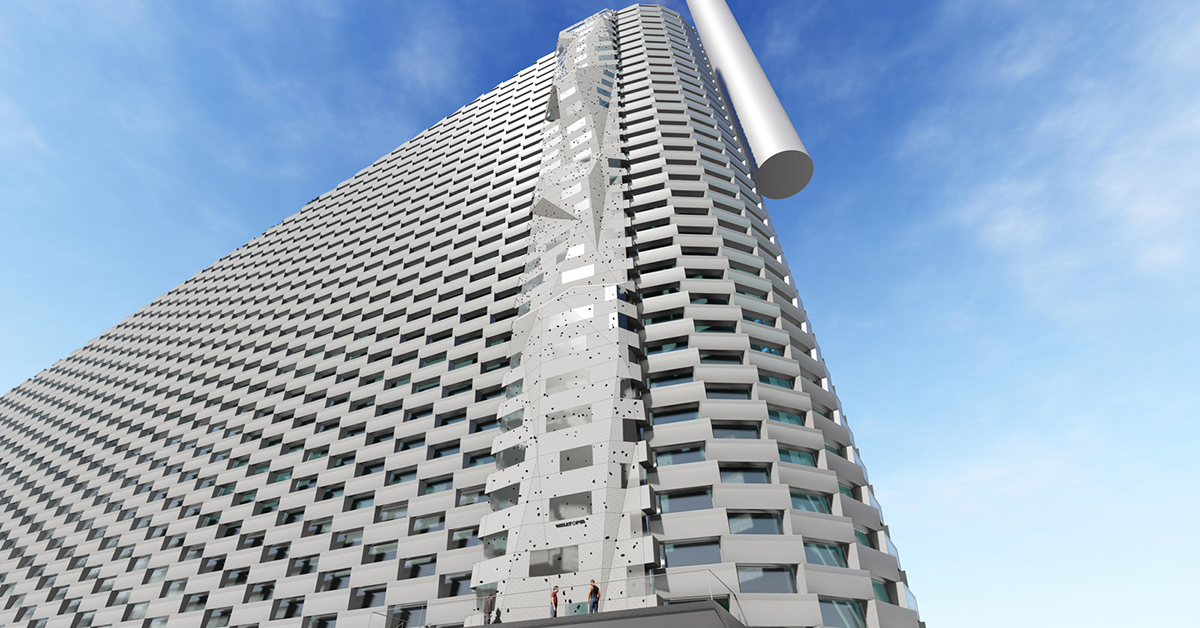 world's tallest climbing wall scales bjarke ingels' copenhill, copenhagen