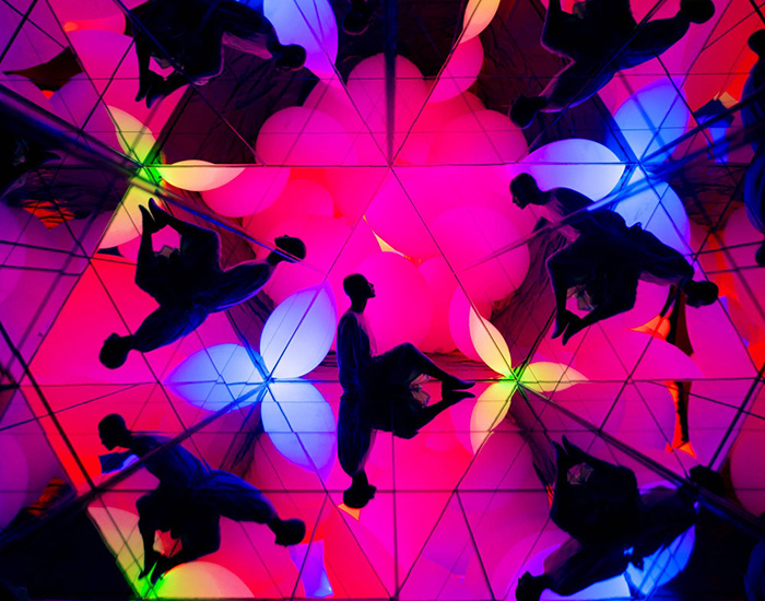the teamLab forest in fukuoka is a new museum consisting of two ...