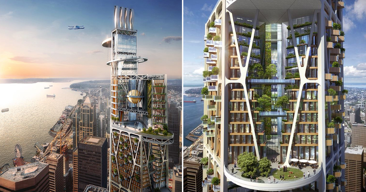 3MIX envisions 'seattle 2030': a post-pandemic tower concept