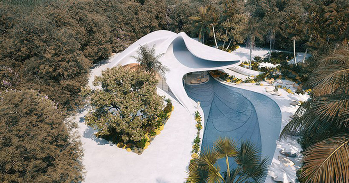 MASK architects weave organic villa design into natural landscape of ...