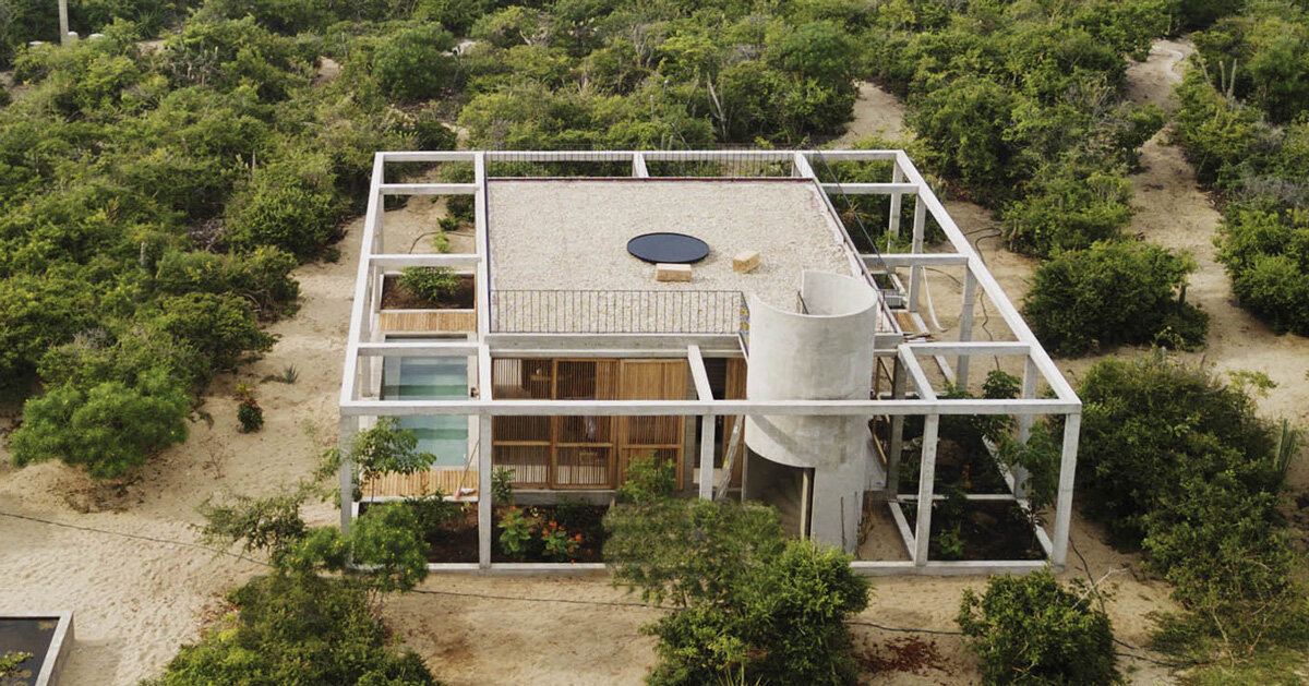 S-AR immerses 'casa cosmos' in the lush vegetation of mexico's oaxaca coast