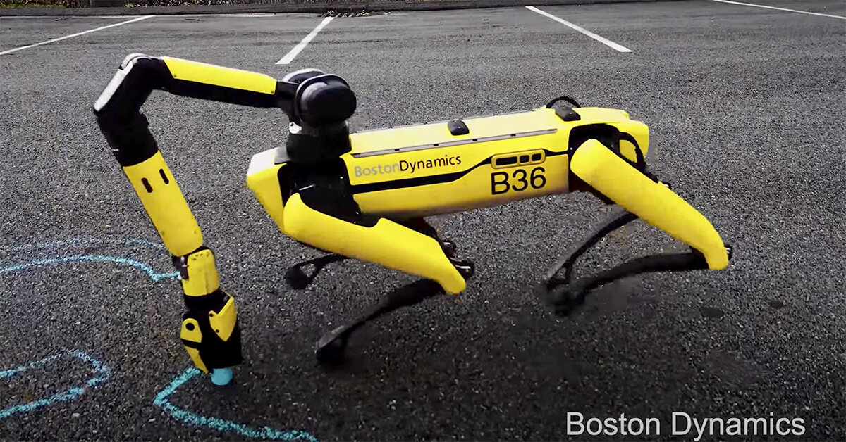 boston dynamics' robot dog spot just got an extra arm