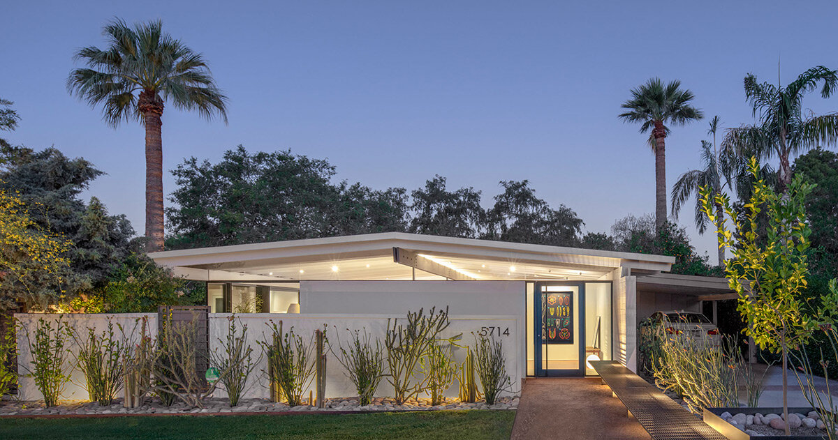 wendell burnette remodels 1952 'haver home' in phoenix, arizona
