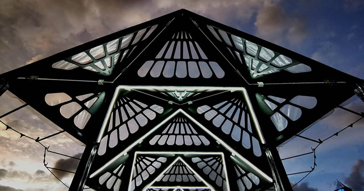 butterfly-shaped structure houses urban rooftop garden in the heart of ...