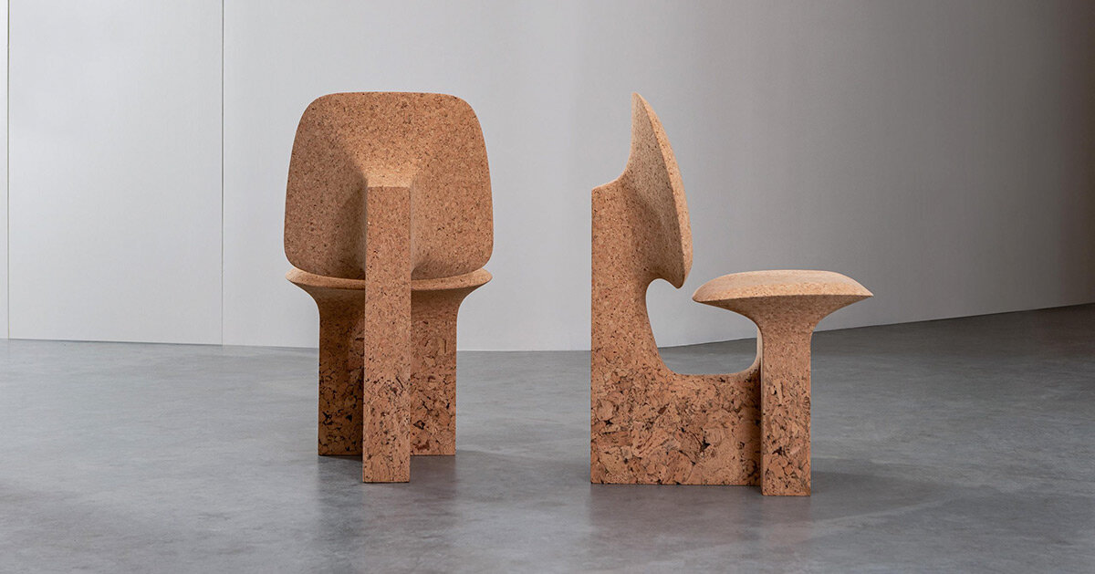 burnt cork furniture made of scrapped remnants with a raw to refined ...