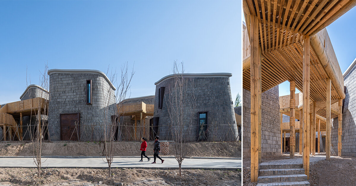 network of floating timber bridge unites nine scattered grottos in ...