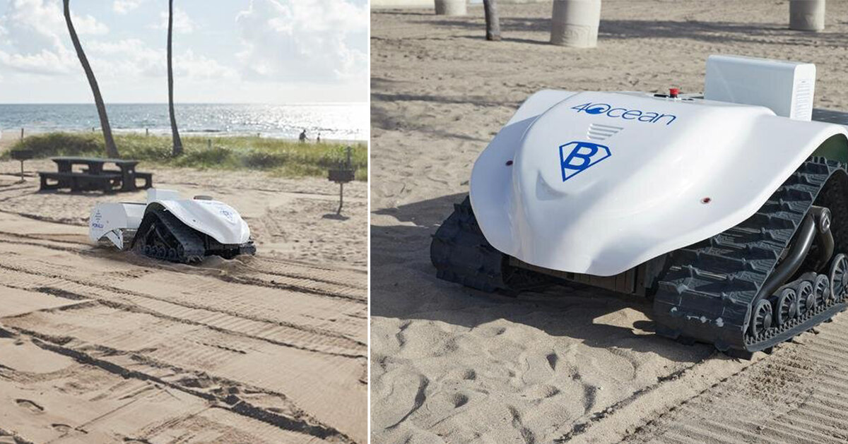 BeBot robot collects tiny plastic waste to clean our beaches