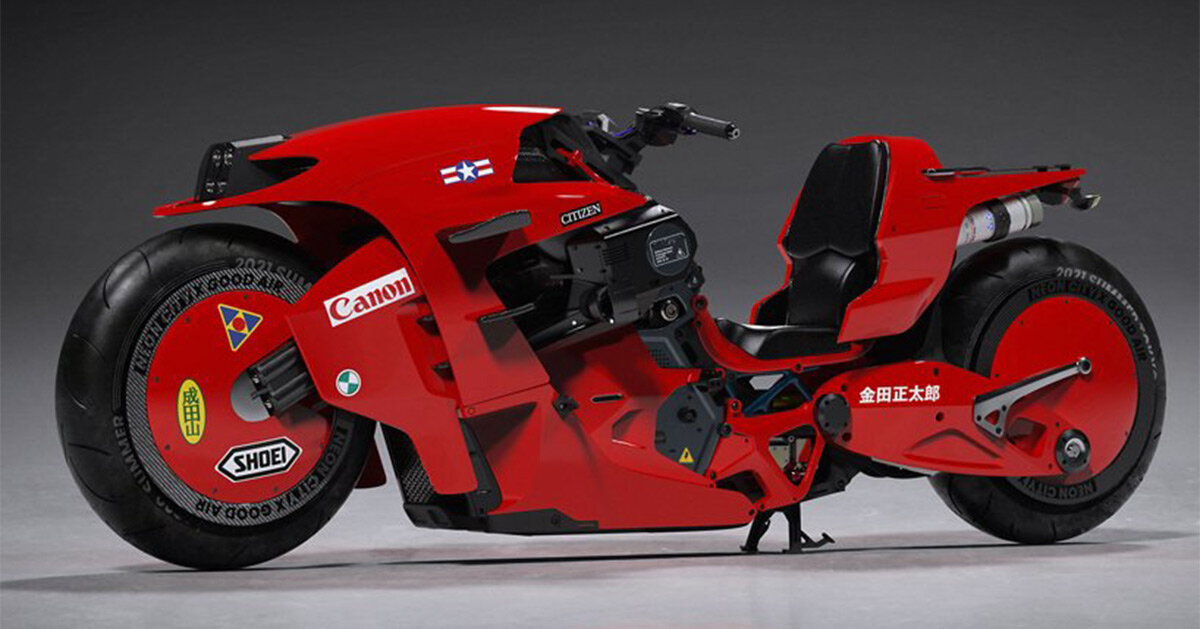 kaneda's bike from akira comes to life with ryan hong's contemporary redesign