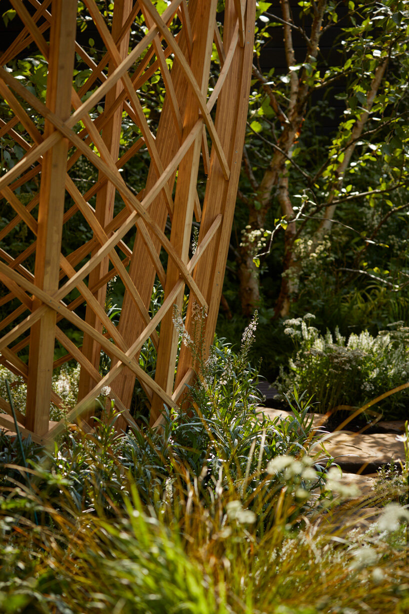 xylotek designs five bamboo towers at the 2021 RHS chelsea flower show