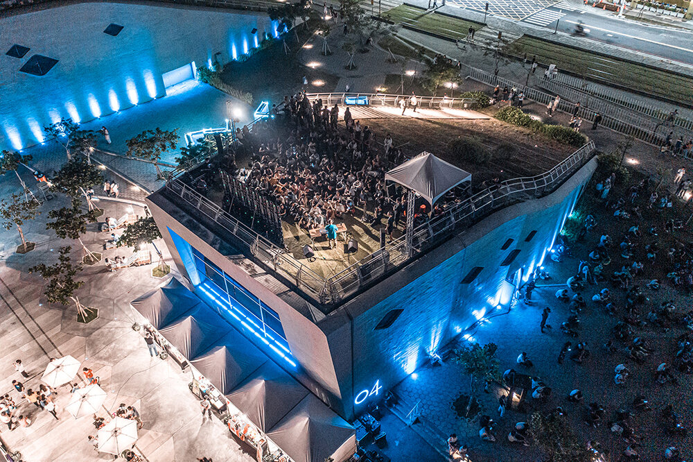 intricate pop music center inspired by the seabed opens its doors in taiwan