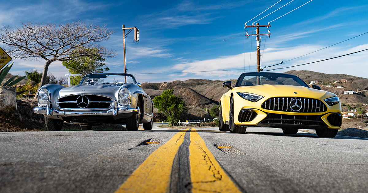 2022 mercedes-AMG SL test drive in california: iconic roadster reborn