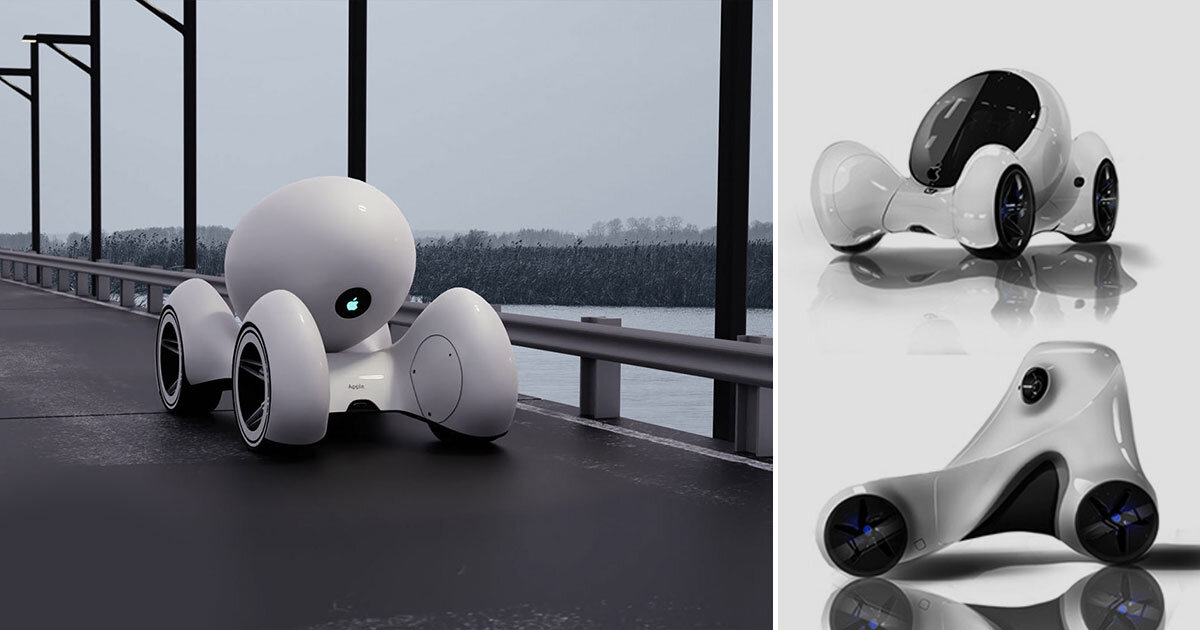 the future is buzzing with apple's self-driven, 360-degree rotatable car