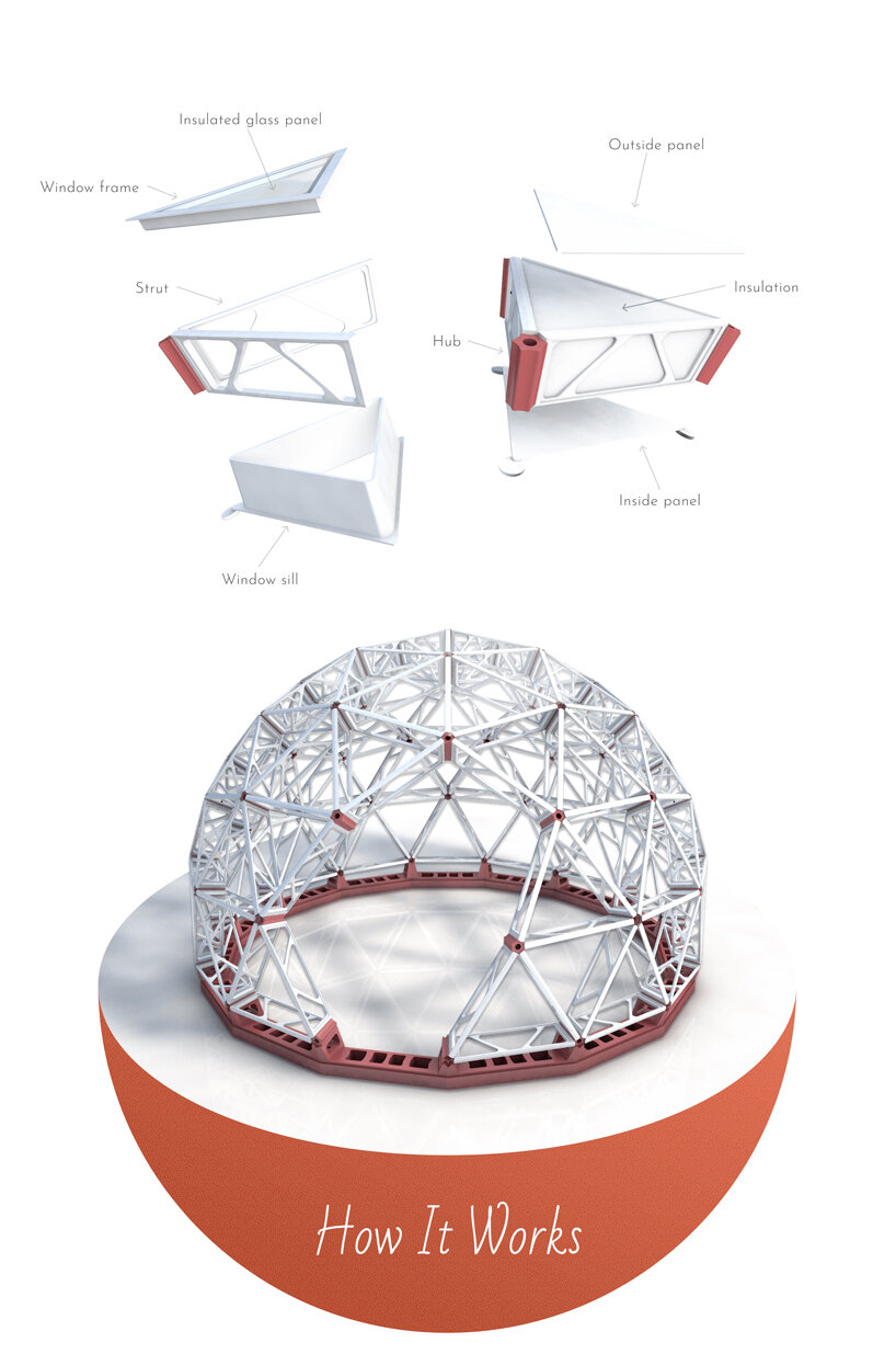 geoship installs the world's first ceramic geodesic dome in california
