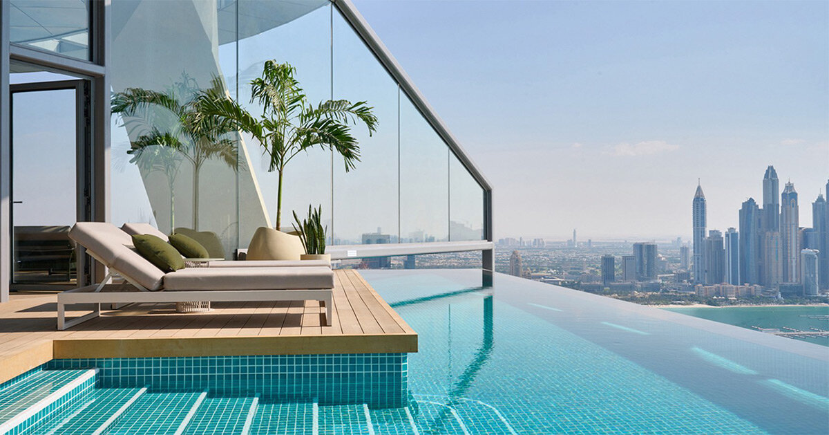 'aura skypool' by kokaistudios is the world's highest 360° infinity pool