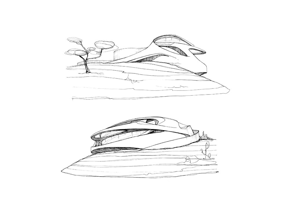 niko architect's membrane house in russia is informed by natural motifs