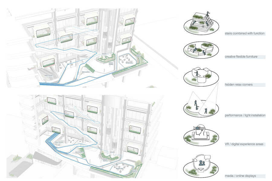 K-pop headquarters by UNStudio take shape as an urban speaker in seoul